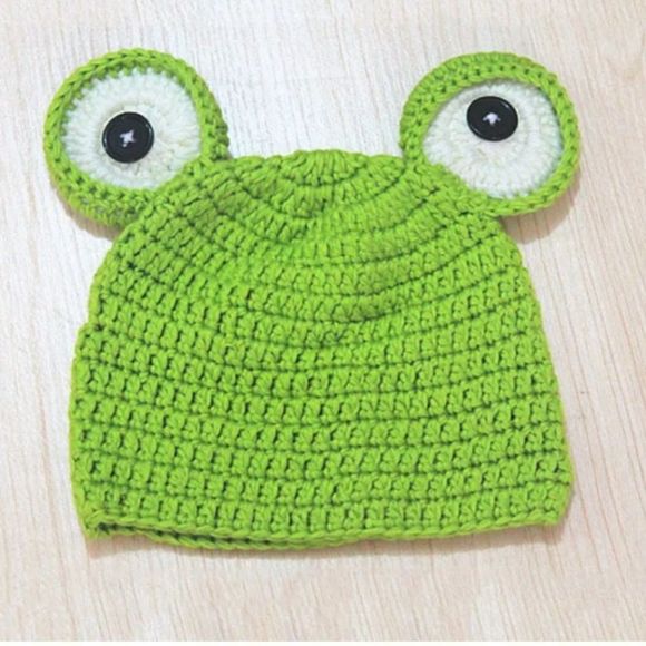 Costumes | Frog Newborn Crochet Baby Knit Hat | Poshmark